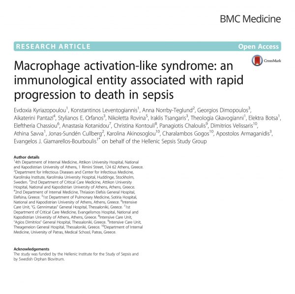 Macrophage activation-like syndrome: an immunological entity associated with rapid progression ...