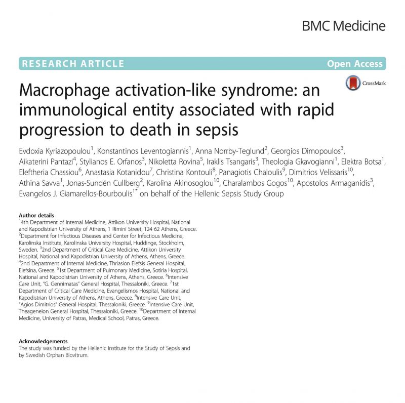 Macrophage activation-like syndrome: an immunological entity associated ...